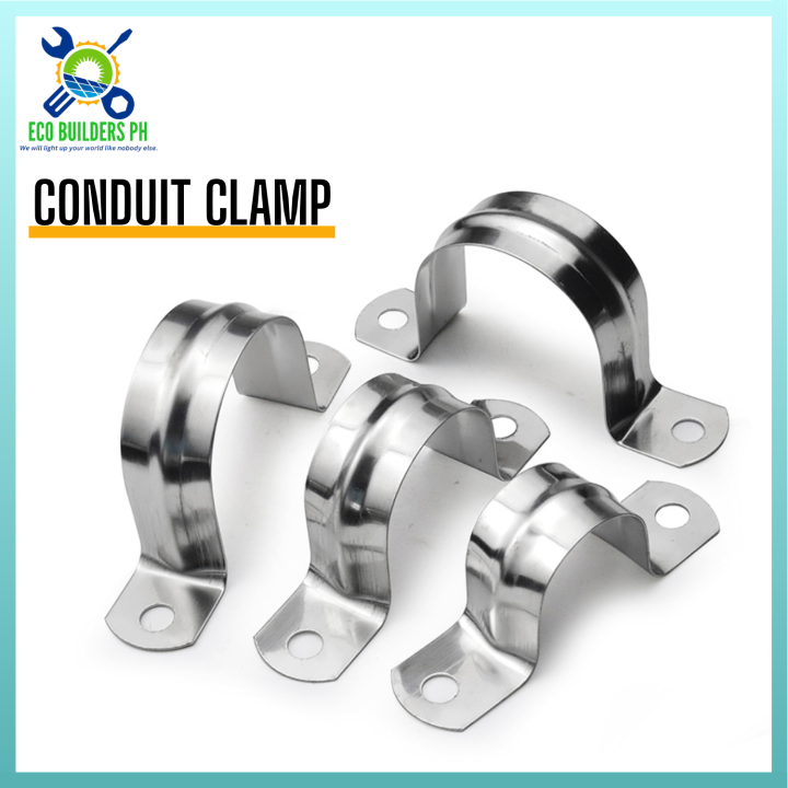 Heavy Duty Metal Conduit Clamps Stainless Steel U CLamps single double ...