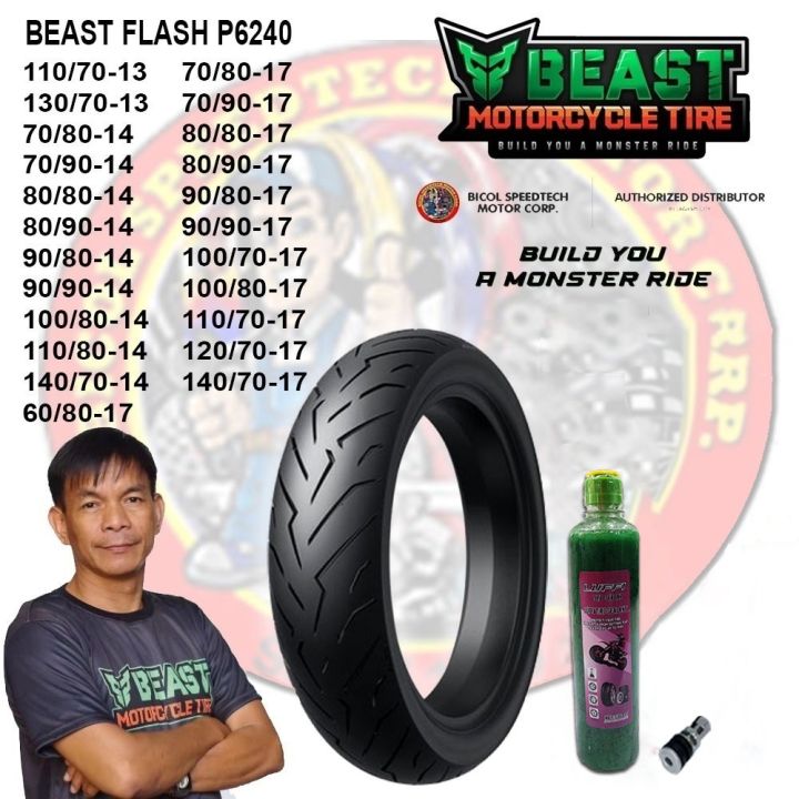 BEAST TIRE FLASH TUBELESS P6240 | Lazada PH