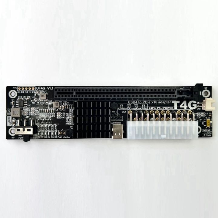 UT4G-BK8 External EGPU Adapter USB4.0 to PCIe X16 EGPU for 4/3 PCIe 4.0 ...
