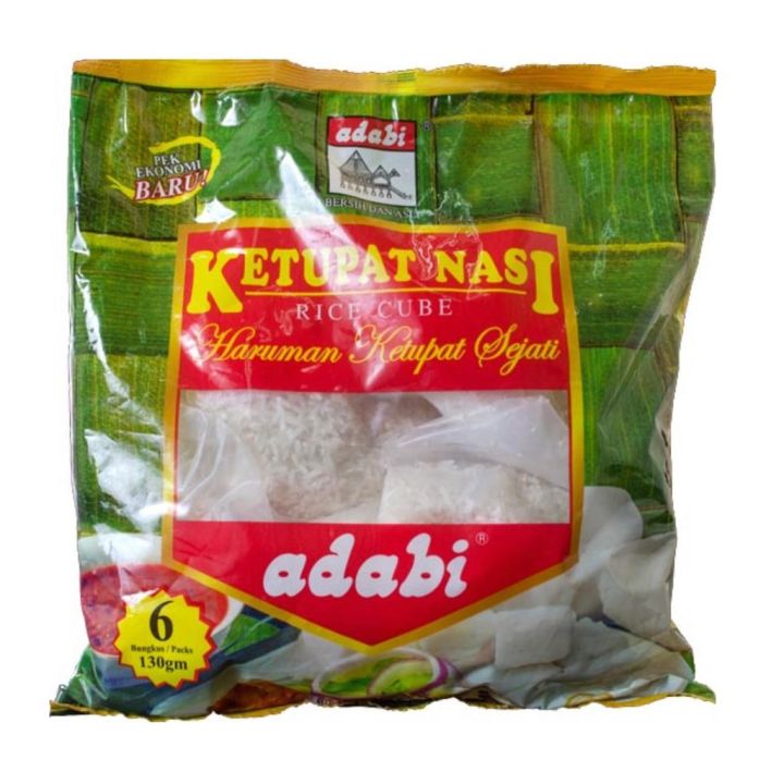 KETUPAT NASI ADABI RICE CUBE 6 PACK 130G | Lazada