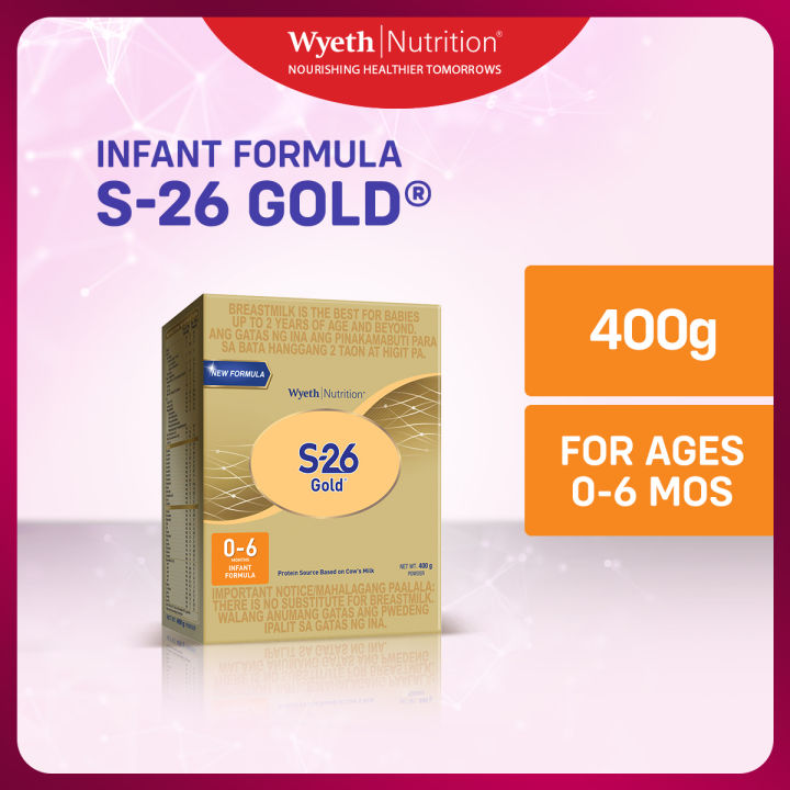 Wyeth Nutrition S-26 GOLD 0-6 months 400g | Lazada PH