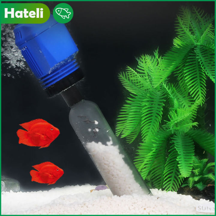 HATELI Powerful Suction Aquarium Electric Syphon Operated Sand Washer ...