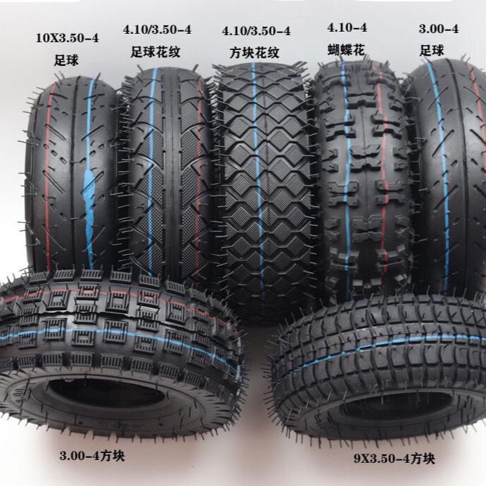Skuter Mobiliti Berdiri Elektrik 4.10/3.50-4 Skuter 11 Inci Tebal Khas ...
