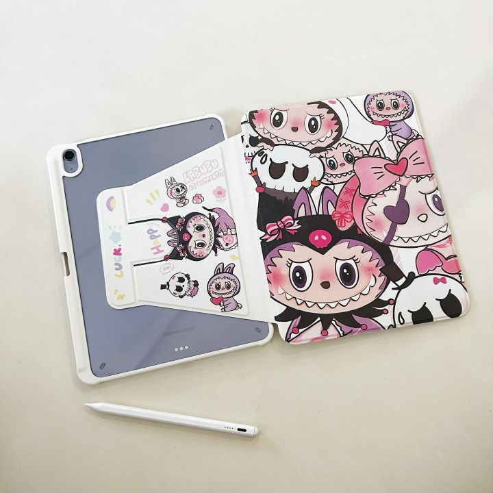 ขาว ลาบูบู้ labubu สำหรับ case ipad เคสแท็บเล็ตหมุนได้ 360 องศาสำหรับ ...