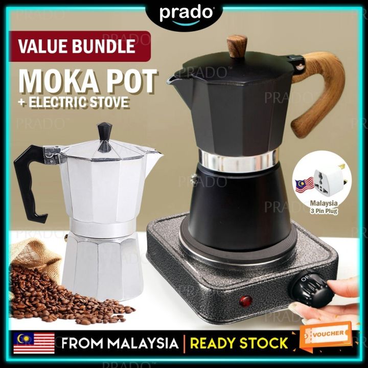 PRADO MALAYSIA [VALUE BUNDLE] Aluminium Moka Classic Coffee Pot ...