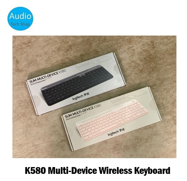 Logitech K580 Slim Multi-Device Wireless Bluetooth USB Unifying ...