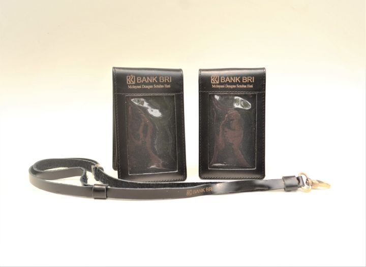 ID Card Name Tag Holder Kulit Logo Bank BRI Hitam | Lazada Indonesia