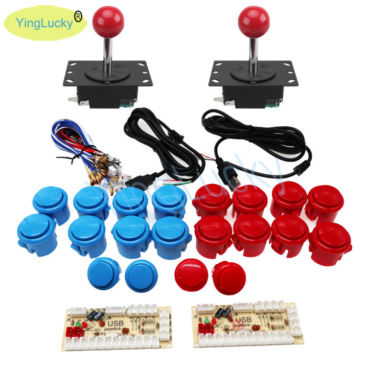 Sanwa Arcade DIY Kit Zero Delay USB Arcade Controller To PC Connection The American Style ...