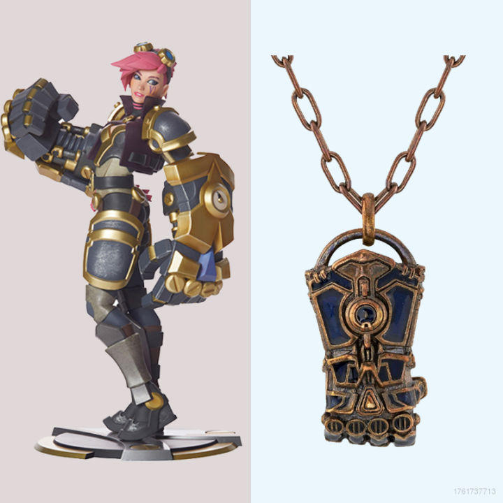 clu LOL Arcane League of Legends Vi Boxing Gloves Necklace Personalized ...