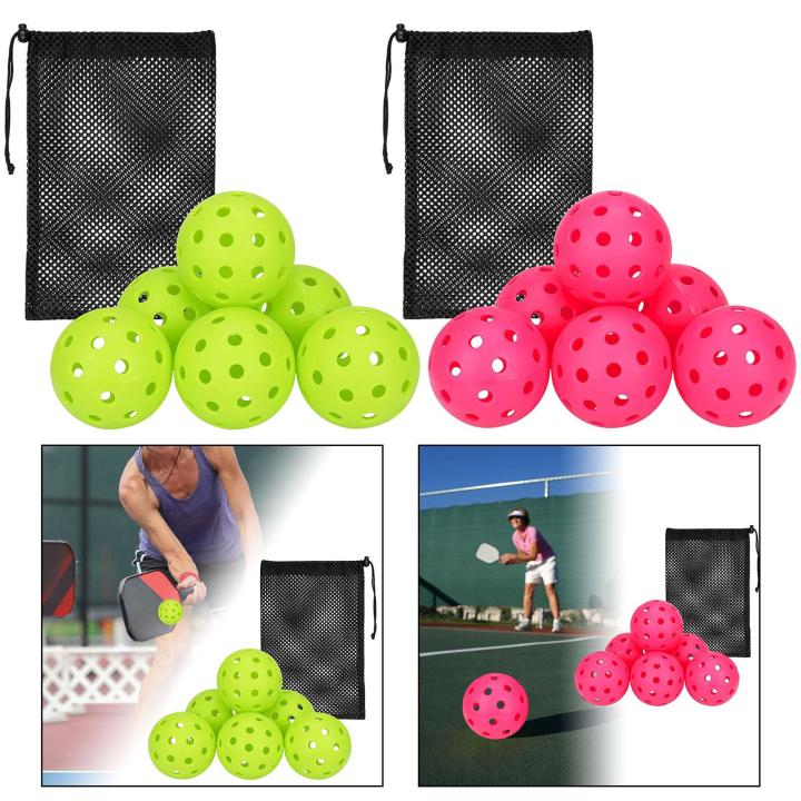 6Pcs Pickleball Balls Practice for Sanctioned Tournament Play Outdoor ...
