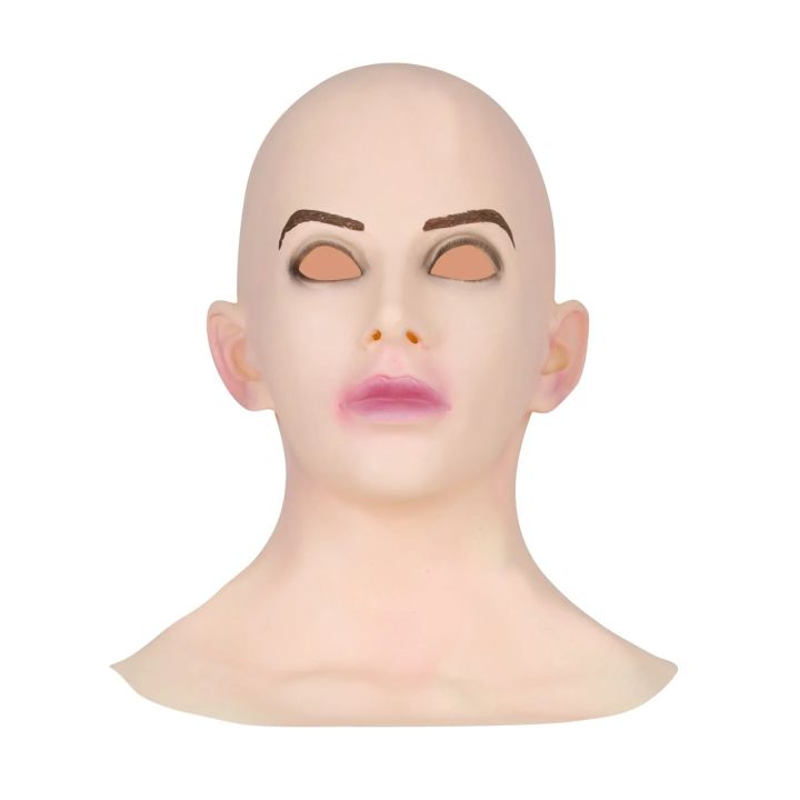 Female Realistic Silicone Crossdresser Mask Cosplay Halloween Fancy ...