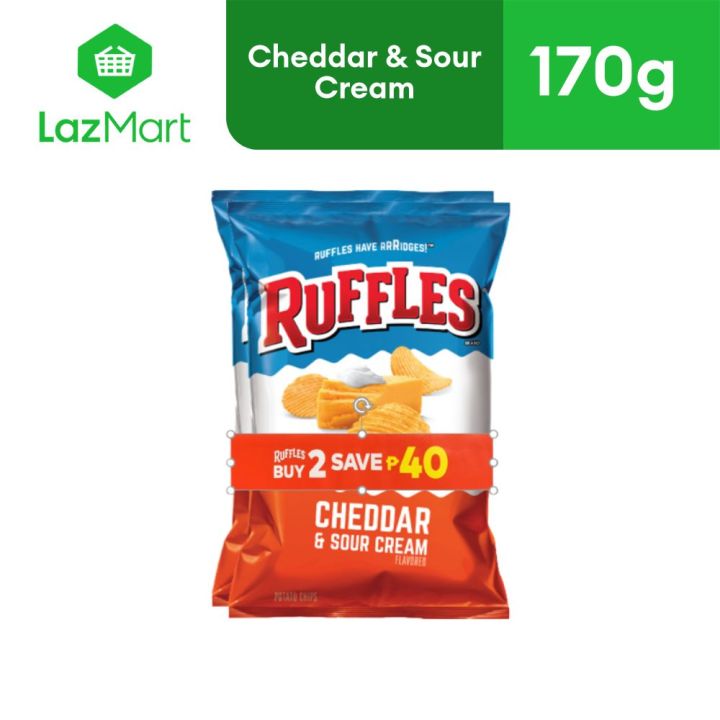 Ruffles Cheddar & Sour Cream 170g Buy 2 Save 40 | Lazada PH