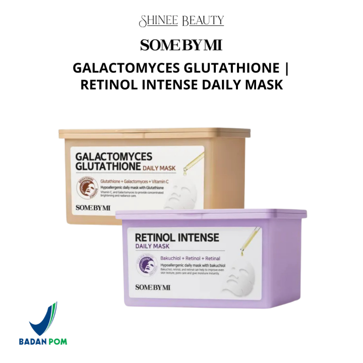 SOME BY MI GALACTOMYCES Glutathione | RETINOL Intense DAILY MASK ...
