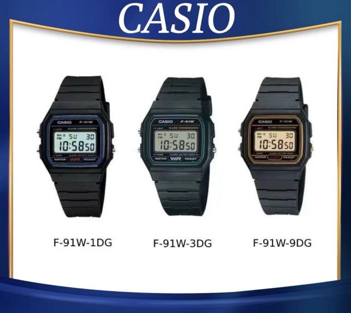 🎇🎇 Casio แท้ 100% นาฬิกาข้อมือช/ญ รุ่น F-91W [รับประกัน 1 ปี] | Lazada.co.th