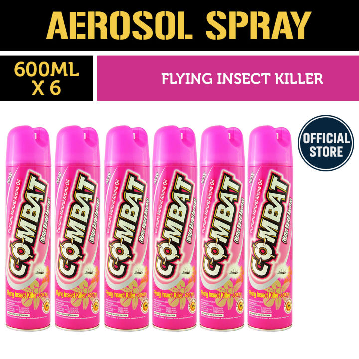 [Bundle of 6] Combat Flying Insect Killer Aerosol Spray | Lazada Singapore