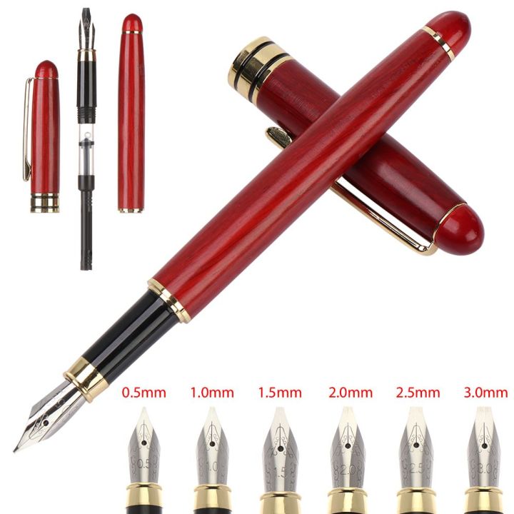 A7187 Smooth Fine Nib Signature Stroke Mahogany Pencil Bamboo Fountain ...