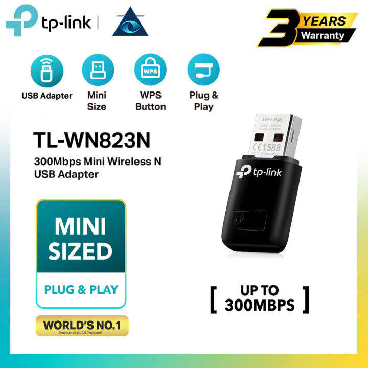 TP-Link TL-WN823N Mini Wireless N USB Adapter WPS Button 300mbps | Lazada