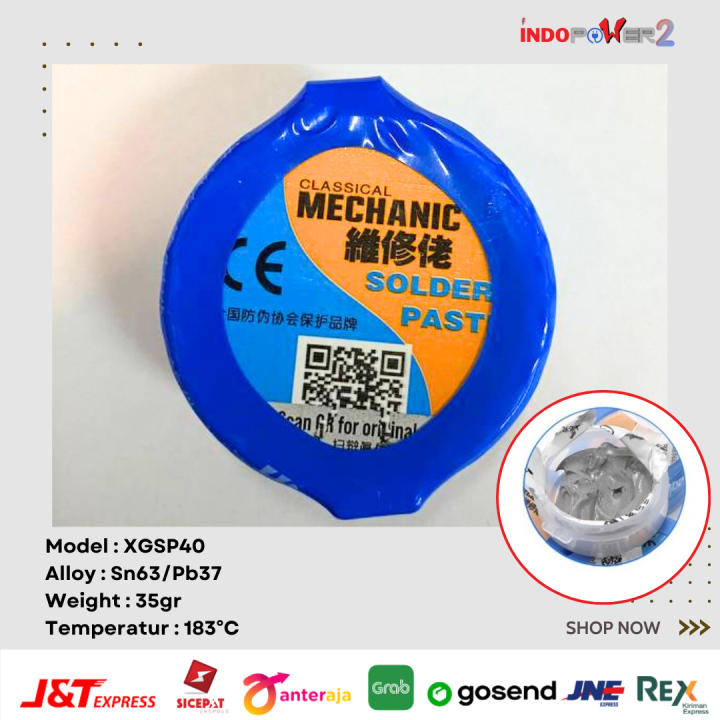 Timah cair solder pasta Mechanic 35gr Timah Cair XGSP 40 | Lazada Indonesia
