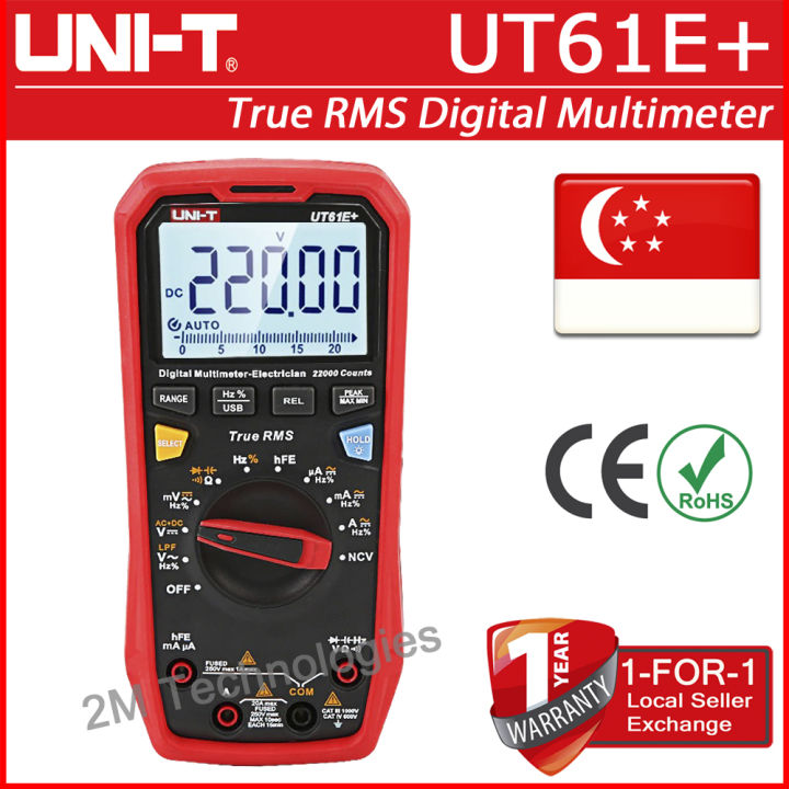 UNI-T UT61D+ UT61E+ True RMS Digital Multimeter | Lazada Singapore