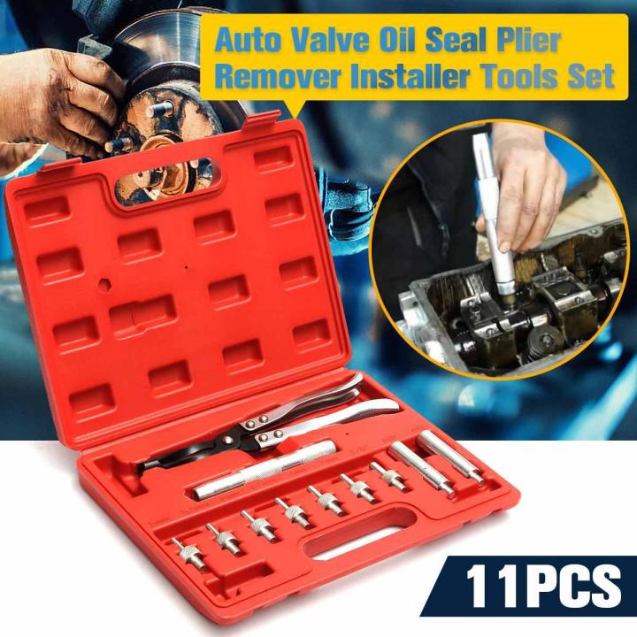 11pcs Cylinder Head Valve Musim Semi Compressor Kit Stem Seal Installer ...