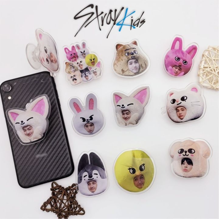 Kpop Stray Kids Acrylic Mobile Phone Airbag Retractable Bracket DIY ...