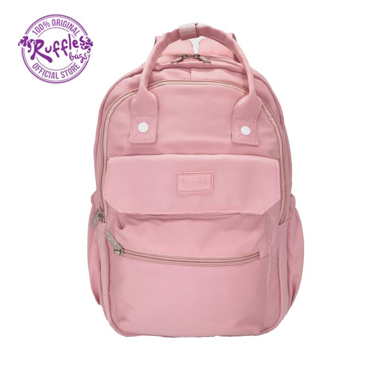 Ruffles Bags Janice 17-inch Backpack #1 (Black, Old Rose, Peach, Gray ...