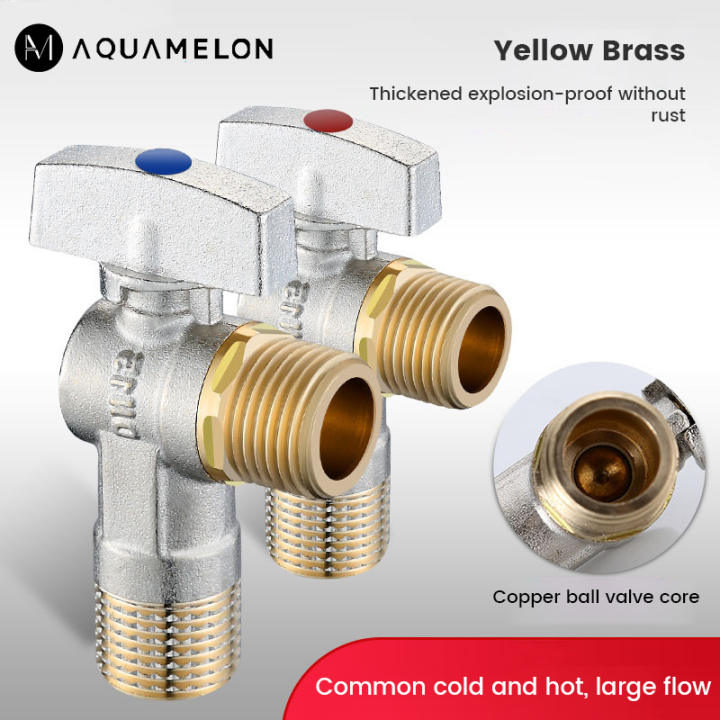 G1/2 Water Shut Off Valve with Handle Universal Water Flow Control ...