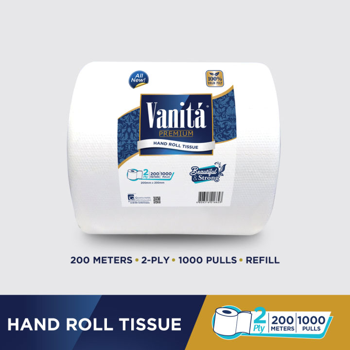 VANITA PREMIUM HAND ROLL TISSUE - 2PLY - 1000 PULLS - REFILL ONLY ...