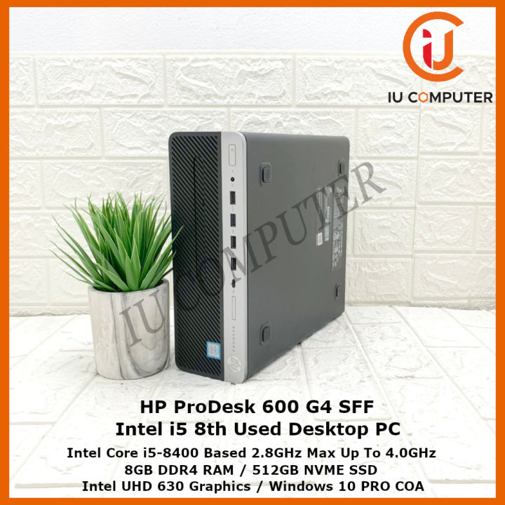 HP PRODESK 600 G4 SFF INTEL CORE I5-8400 8GB RAM 512GB NVME SSD USED ...