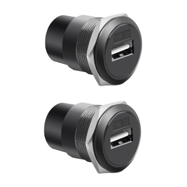 22mm Metal Round Module RJ45 Straight Through Networking USB2.0 USB3.0 ...