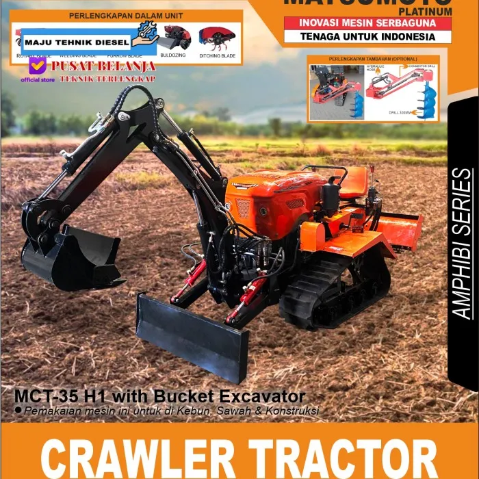 Traktor Amfibi / Crawler Tractor MATSUMOTO MCT 35 H1 | Lazada Indonesia