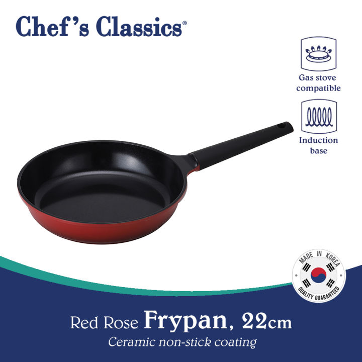 Chef's Classics Red Rose Ceramic Frypan, 22cm | Lazada PH