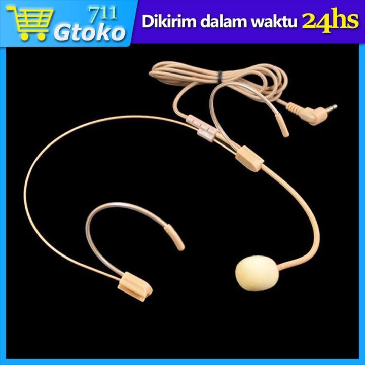 Mic Bando Microphone Clip On Headset Youtuber Warna Kulit Jack 3,5 mm ...