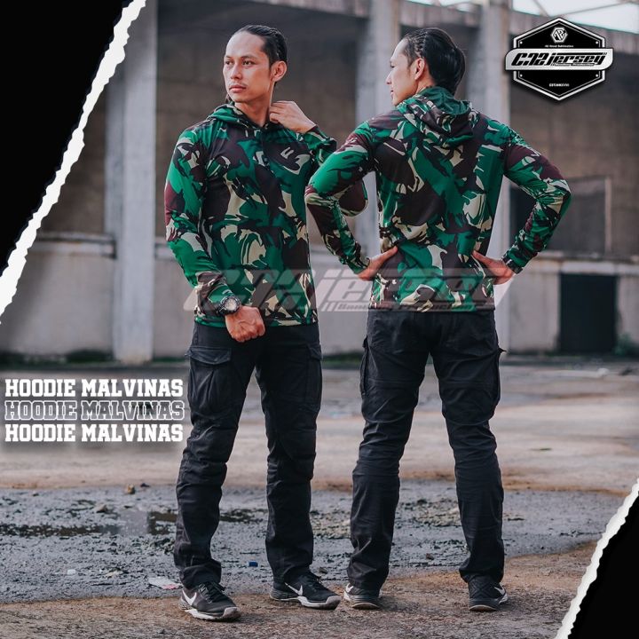 HOODIE LORENG TNI LENGAN PANJANG/LORENG DRYFIT MALVINAS | Lazada Indonesia