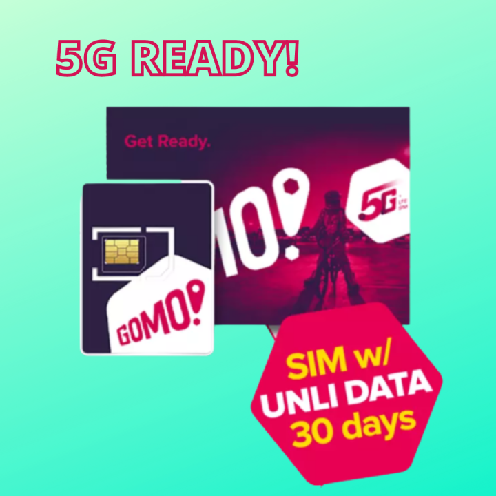 GLOBE GOMO SIM card w/ 30 Days Unli Data Unlimited Internet LTE 4g 5g Capable | Lazada PH