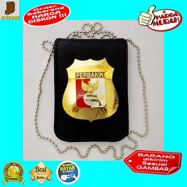 Tempat Id Card PERBAKIN Magnet Kulit / Id Card Holder Perbakin Gantung ...