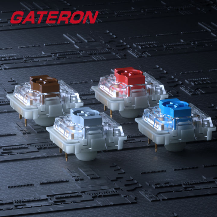 GATERON KS-33 Low Profile 2.0 Switches Brown Red Blue 3 Pin Switch ...