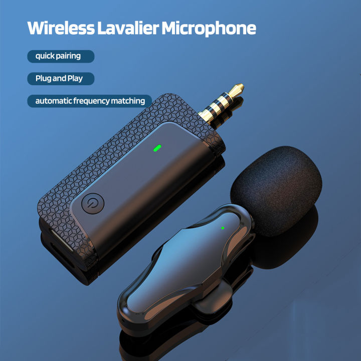 Noise Reduction Microphone Professional Wireless Lavalier Microphone ...