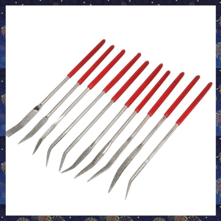 (KFAT) Curved Mini Diamond File Set Needle File Set Coated Diamond File ...