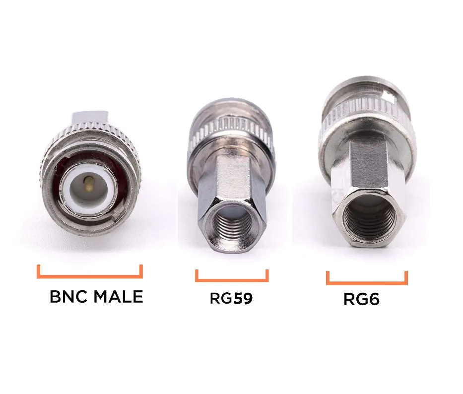 BNC Connector RG 59 / RG 6 Twist Type for Coaxial Cable for CCTV | Lazada