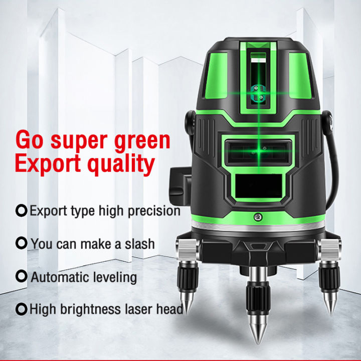 DEKES 5 Line Laser Level Digital Self Leveling 360° Rotary Indoor ...