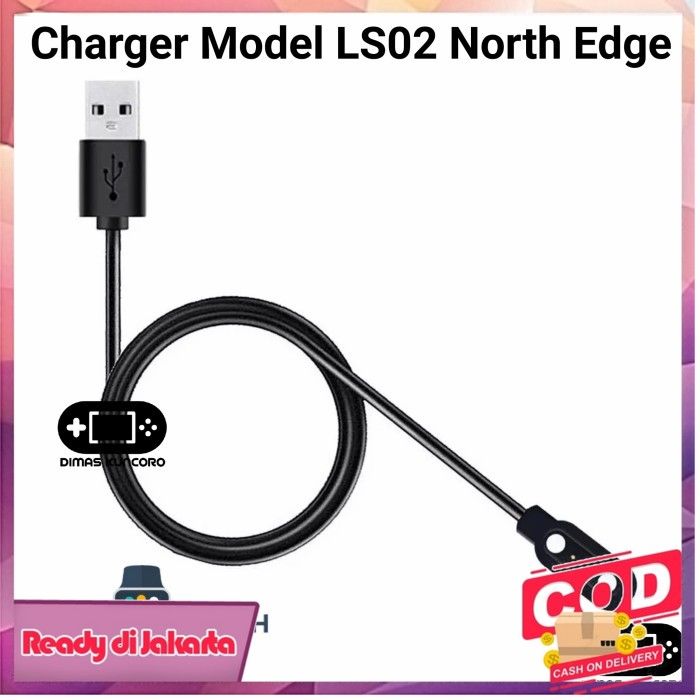 JKT Charger Model LS02 North Edge NL01 Charging Kabel USB Smartwatch ...