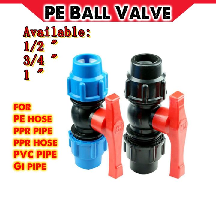 Heavy duty PE Ball Valve 1/2, 3/4, 1 PE Compression Ball Valve PE ...