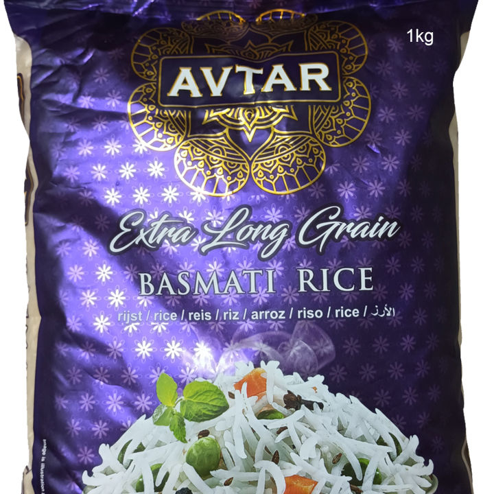 Avtar Extra Long Grain Basmati Rice 1kg (Repack) smooth texture and ...