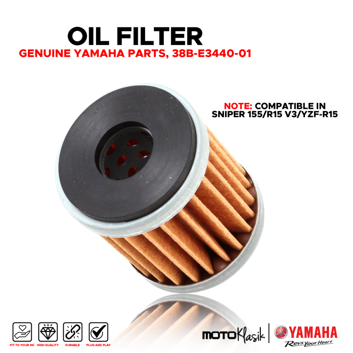 YAMAHA GENUINE OIL FILTER / OIL CLEANER FOR YAMAHA SNIPER 155 / R15 V3 ...