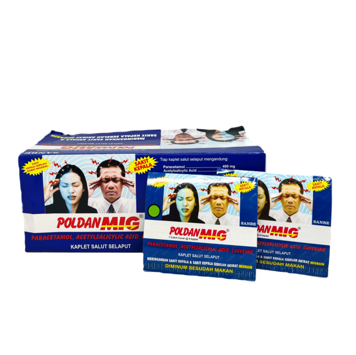 POLDAN MIG POLDANMIG - Paracetamol Obat Sakit Kepala Sebelah Migrain ...