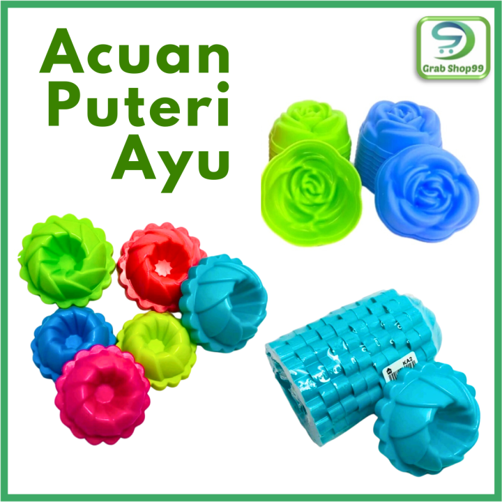 Acuan Kuih Puteri Ayu /Acuan Kuih kukus Bunga Ros/Kuih Apam Puteri Seri ...