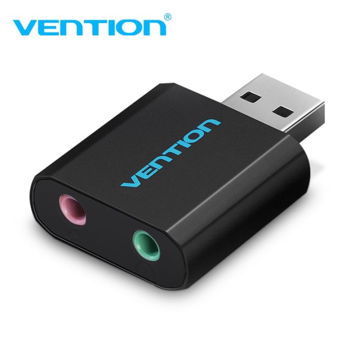 Vention USB Sound Card With 3.5mm Stereo And Mic Soundcard Splitter ...