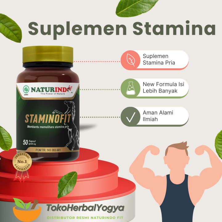 Naturindo Jamu Stamina Perkasa Tahan Lama Pria Penambah Stamina Pria Ejakulasi Dini 50 Kapsul ...