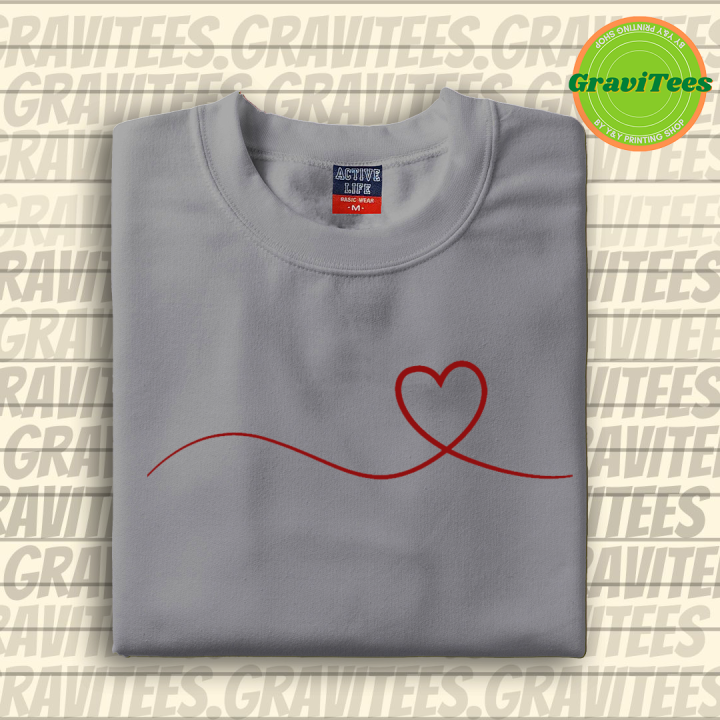 HEART STRINGS PRINT AESTHETIC MINIMALIST TSHIRT/UNISEX | Lazada PH